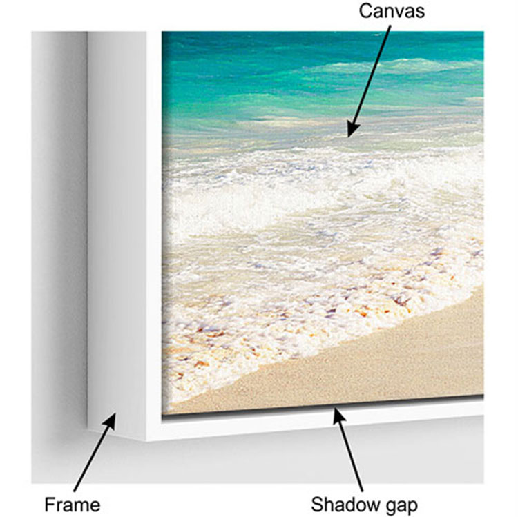 Canvas Floating Frames | Custom Size Tray Frames